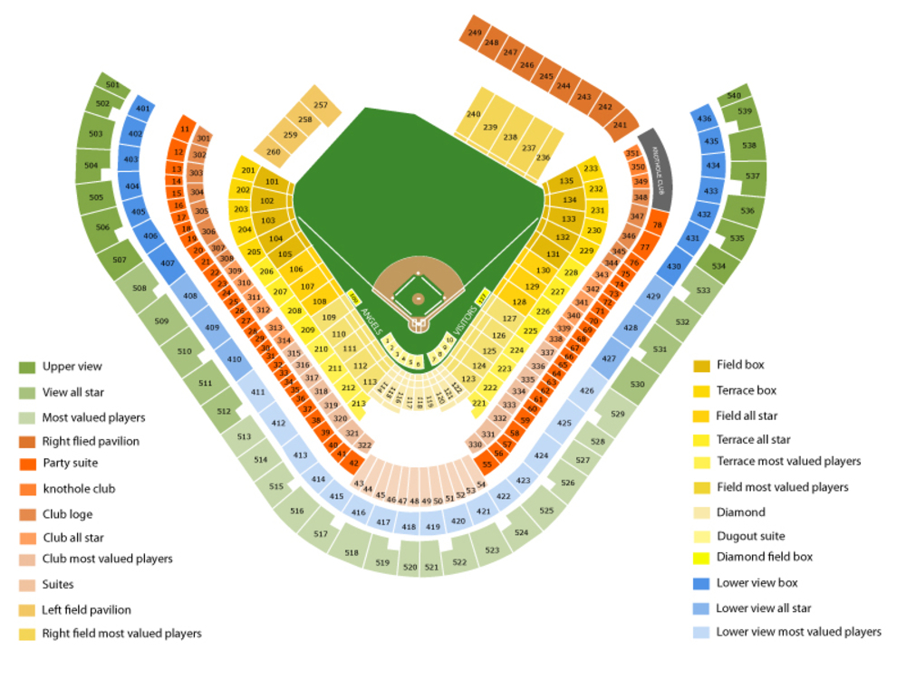 Seating Chart | Angel Stadium | Anaheim, California Seating Chart | Angel Stadium | Anaheim, California